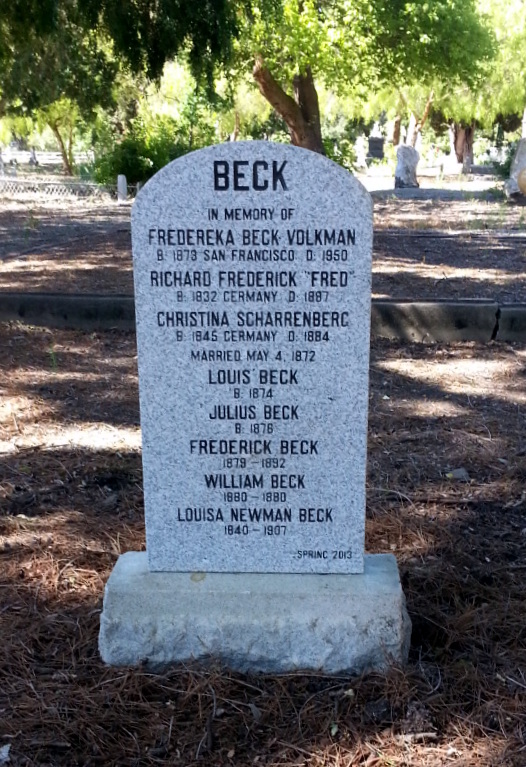 Richard Fredrick “Fred” Beck – Historic Union Cemetery